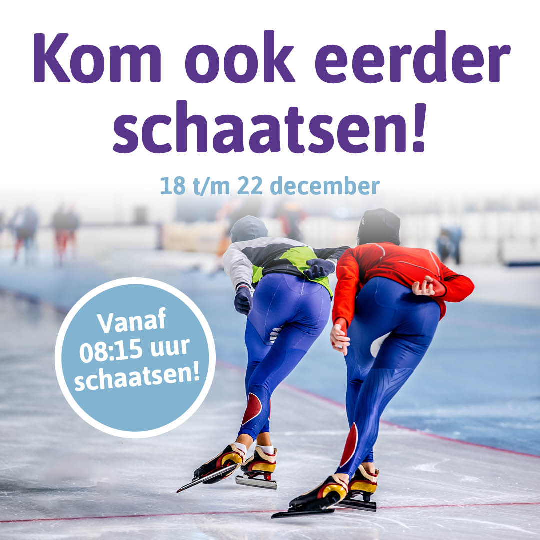 Kom ook eerder schaatsen in week 52! | Optisport